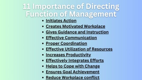 DIRECTING IN MANAGEMENT - Nurses Revision